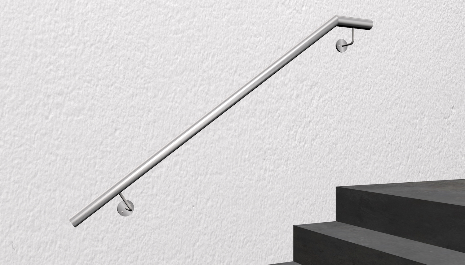 Leuning rvs boven hoekig | metallbau-onlineshop.de